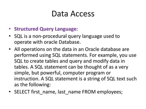 Introduction To Oracle Database Basic Concepts Pptx