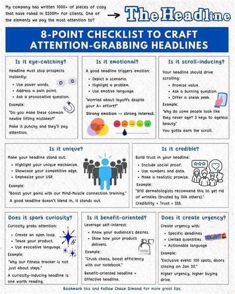 8 Point Checklist To Craft Attention Grabbing Headlines Jm