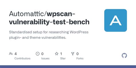 Github Automatticwpscan Vulnerability Test Bench Standardised Setup