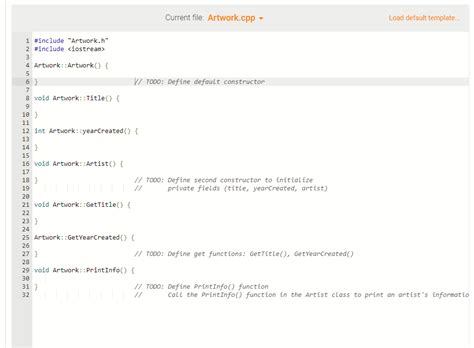 Given Main Complete The Artist Class In Files