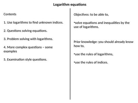 Log Equationngfvlkanvma Vmnalskvgfams Ppt Log Equationngfvlkanvma Vmnalskvgfams Ppt