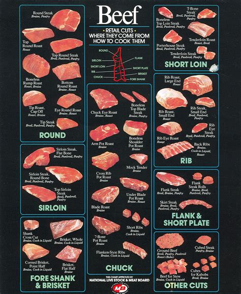 Free Printable Beef Cut Chart