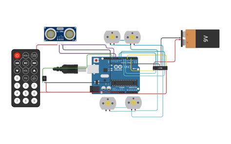 Circuit Design Robotics Project Tinkercad