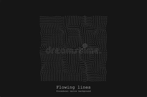 Abstract Line Matrix Pattern Noise Flow Dynamic Stock Vector