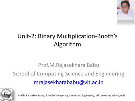PPT Unit Binary Multiplication Booths Algorithm PowerPoint Presentation ID