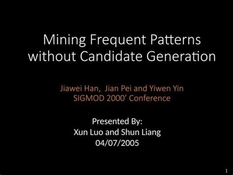 Arm03fptreefrequency Pattern Data Warehousing Ppt