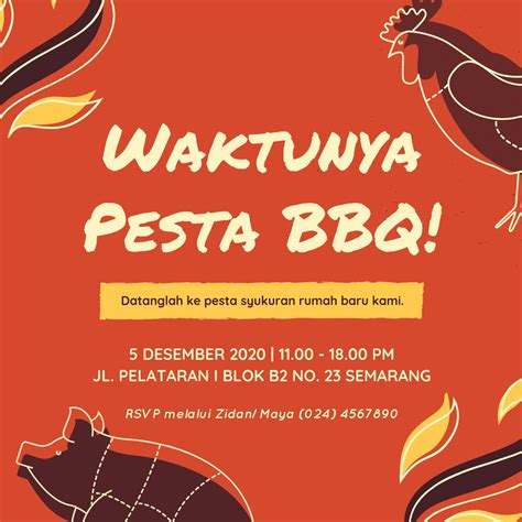 Gratis Contoh Undangan Syukuran Rumah Baru Unik Canva