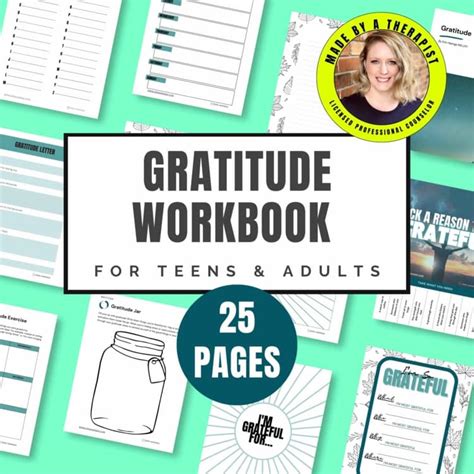 Gratitude Workbook Worksheets Sel Gratitude Worksheets Coping Skills Poster