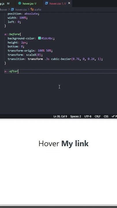 Css Link Hover Animation Effect Shorts Css Youtube