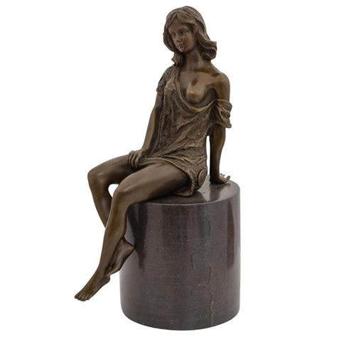 Bronze Sculpture Erotic Erotic Art Woman In Antique Style Bronze Figure