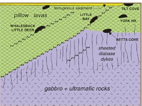 Schematic Section Of An Ophiolite Sequence Showing Stratigraphic And Download Scientific