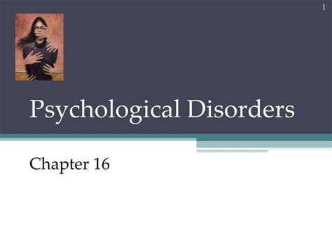 Chapter 16 Ap Psych Abnormal Psych Ppt