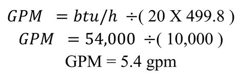 Simplified Math Behind Hydronics Plumbing And Hvac