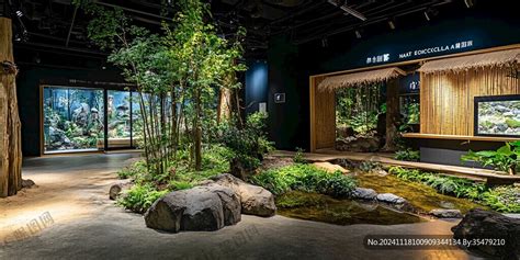Ai创作图生态湿地展厅 生态馆设计 生态展示厅 雨林体验区 生态馆内景 森系展示区设计 湿地体验馆 竹文化展馆 室内生态馆 生态湿地展示中心