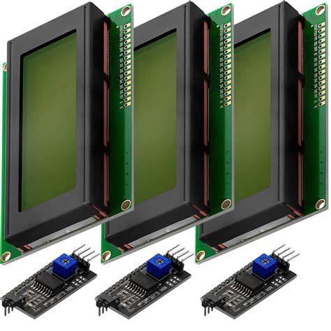 Hd44780 2004 écran Lcd Bundle Vert 4x20 Caractères Avec Interface I2c