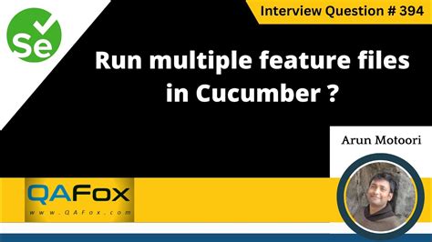 How To Run Multiple Feature Files In Cucumber Selenium Interview