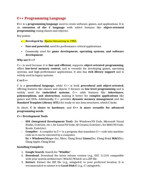 C Pdf Integer Computer Science C