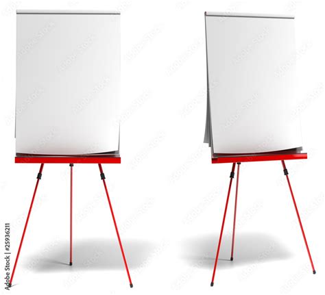 Training Paperboard Blank Paper Board For Meeting Stock Illustration Adobe Stock