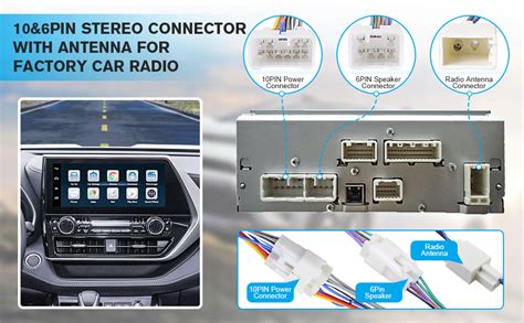 Zenoruslky Wiring Harness For Toyota Radio Wire Antenna