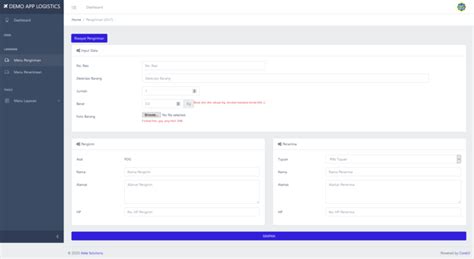 Aplikasi Pengiriman Barang Logistik Menggunakan Php And Mysql Codeigniter 3 Source Code Dan