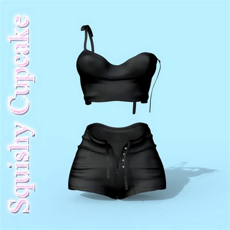 Second Life Marketplace Waifus Mely Outfit Black Second Life Marketplace Waifus Mely Outfit Black