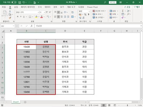 엑셀 조건부 서식으로 중복 데이터 강조하기