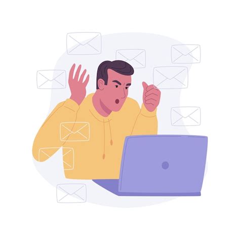 premium vector spam isolated cartoon vector illustrations