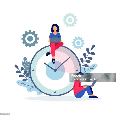 Time Management Vector Illustration Stock Illustration Download Image