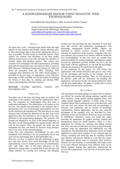 pdf a knowledgebase editor using semantic web technologies