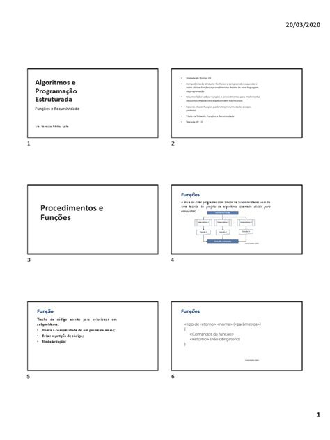 Algoritmos E Programação Estruturada Procedimentos E Funções Pdf