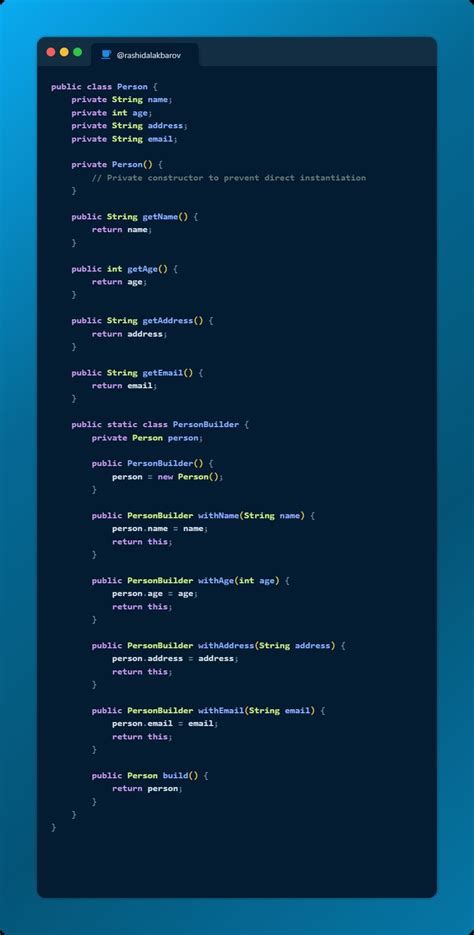 java programming designpattern builderpattern developer rashid