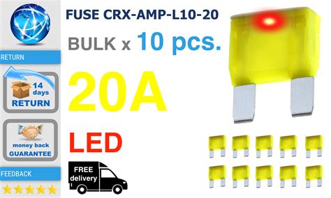 Fuses MAXI Blade LED Indicator GLOW WHEN BLOW Smart ATO ATC Fuse