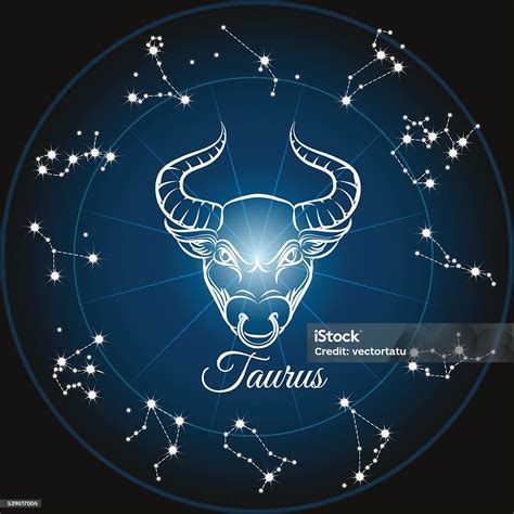 Zodiac Sign Taurus Stock Illustration - Download Image Now - Taurus ...
