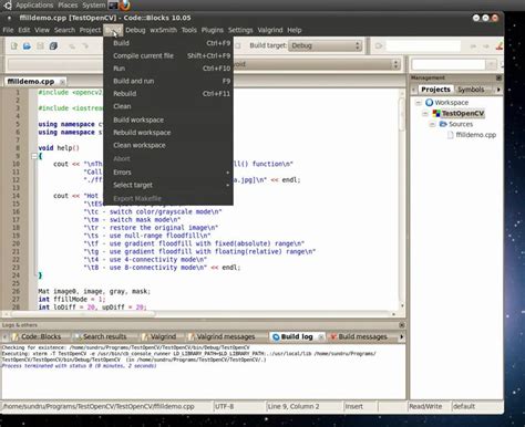 Opencv Floodfill Demo Youtube