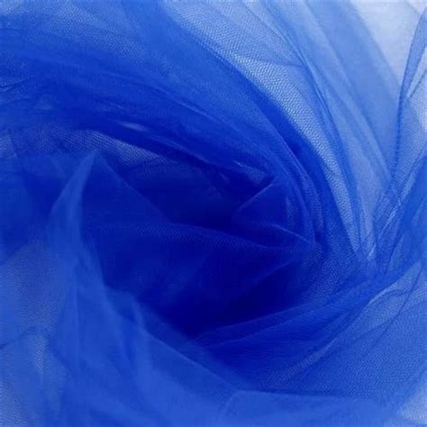 Plain Solids Blue Polyster Mono Net Fabric Polyester At ₹ 17 Meter