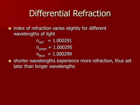 ppt atmospheric refraction powerpoint presentation free download