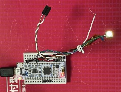 stm32f303k8とws2812bを使い、シリアルから入力された値で光らす。 mbed qiita