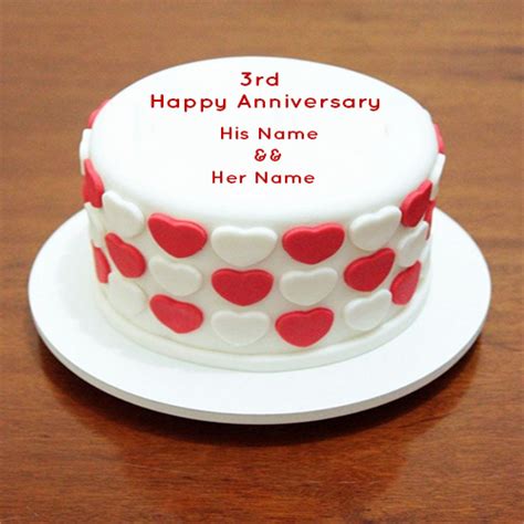 3 Year Anniversary Cake