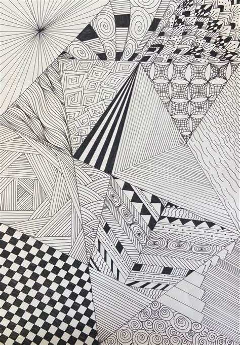 Çizgi çalışması Zentangle Desenler Doodle Desenleri Çizgiler