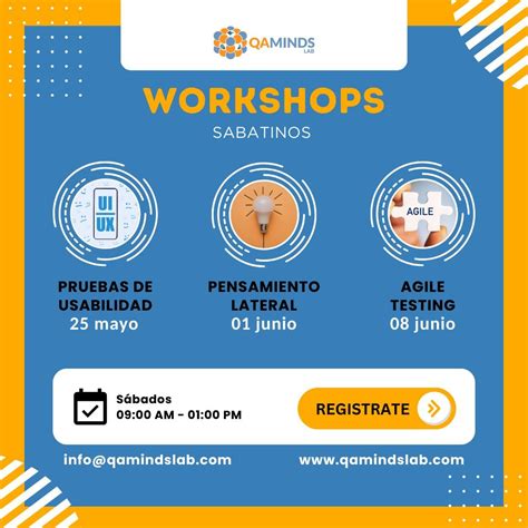 nuestro socio qa minds lab te invita a participar en sus talleres