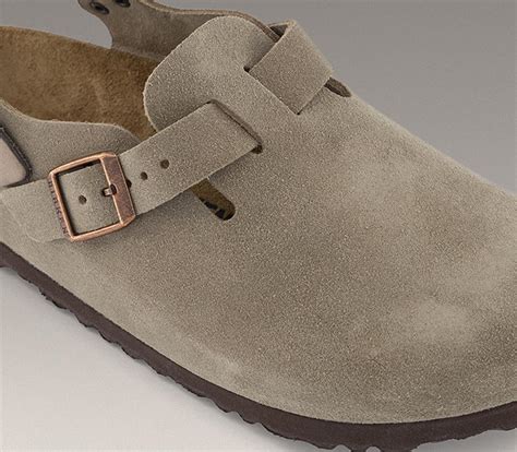 Birkenstock Tokio Clogs Taupe Suede Flat Shoes For Women