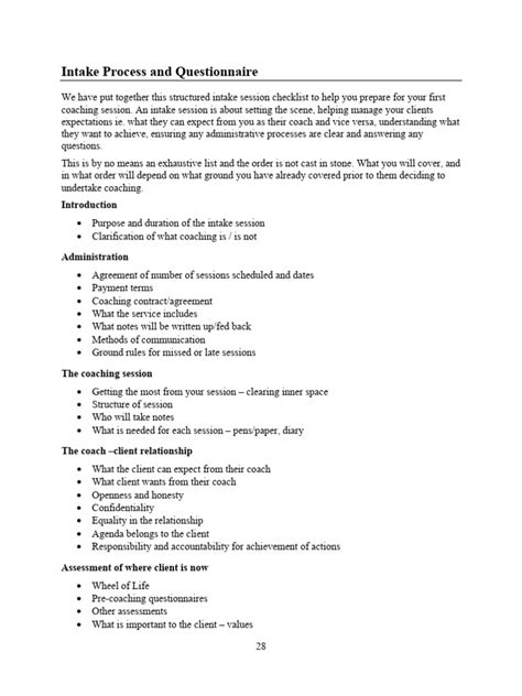 intake process and questionnaire pdf