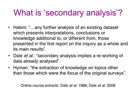 Ppt What Is ‘secondary Analysis Powerpoint Presentation Free