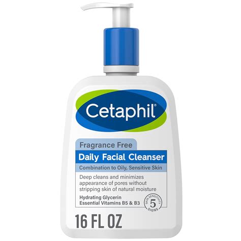 Cetaphil Face Wash Daily Facial Cleanser For Sensitive