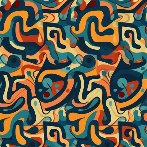 Premium Ai Image A Colorful Background With A Pattern Of Waves And A