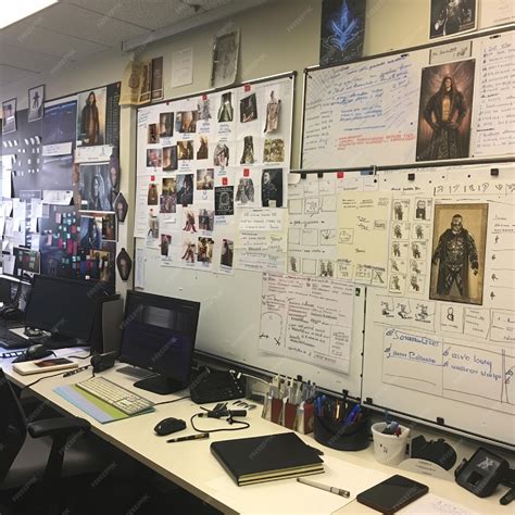 A Detailed View Of Character Arcs And Plot Development Notes On A Whiteboard Premium Ai