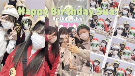 Vlog 조수아 생일 5일 지났는데 생파하기 🎂 ️ 케이크도 없고 초도 안 분 생일파티 브이로그 노리랜드 인생네컷