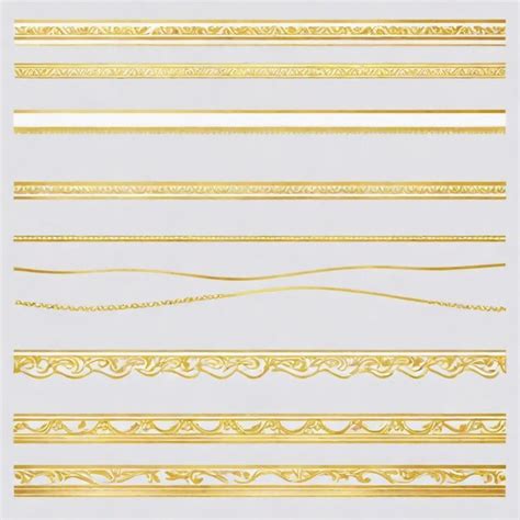 Thin Borders Vector Set White Background Isolated Premium AI Generated Vector