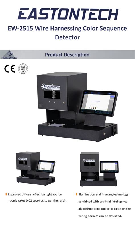 double row wire harness color sequence testing machine continuity