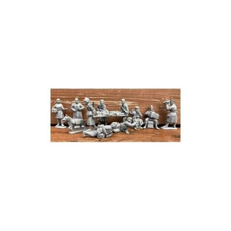 Engineer Basevich Set 38 World War Ii Russian Hospital 12 Figures Grey